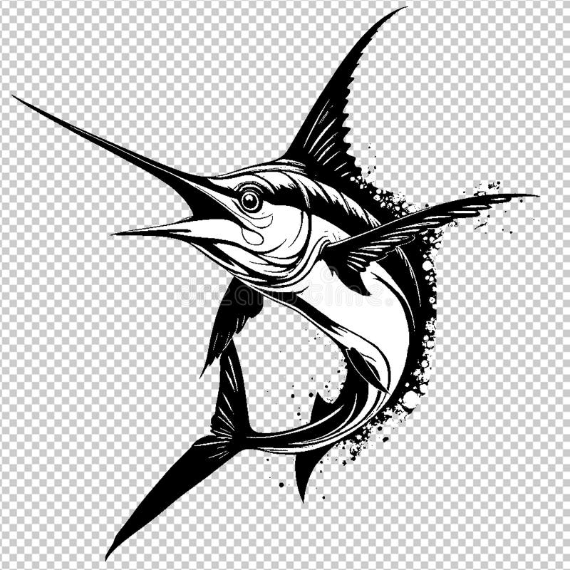 Realistic Fish Rendering Dramatic Lighting White Background Stock ...