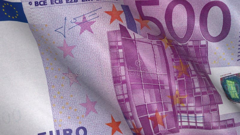 Five Hundred Euro, Looped Animation Stock Footage - Video of forex ...