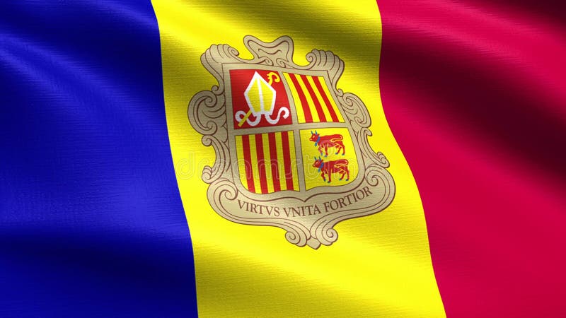 Andorra Country Flag Waving Cloth Perfect Looping, Full Screen ... Andorra Country Flag Waving Cloth Perfect Looping, Full Screen ...