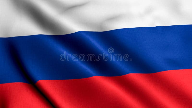 Realistic Flag. Waving Flag of the Russia Stock Photo - Image of party ...