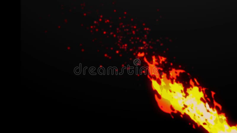 Realistic Flame Animation Isolated Loop Stock Video - Video of ignite ...
