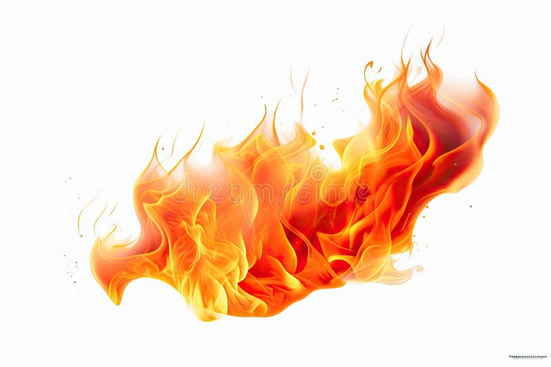 Flame White Background Png