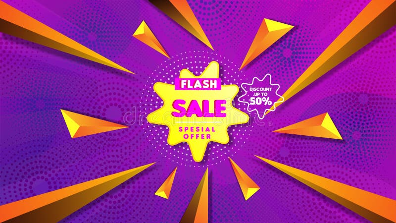 Realistic Flash Sale Background Stock Vector - Illustration of text ...