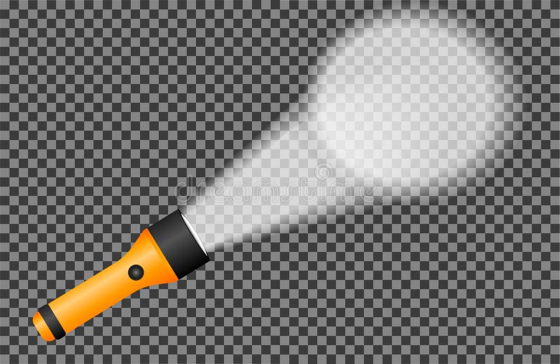 Flashlight Shining Clipart
