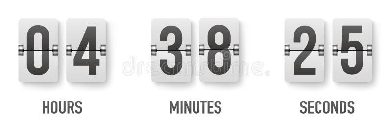 Flip Clock Timer Countdown Counter Days Counting Hours And Minutes Numbers Flipclock Timers