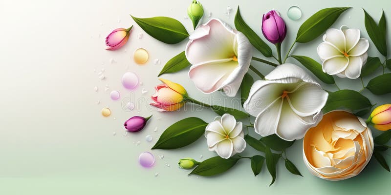 Realistic Floral Illustration of Alamanda Flower Bloom Stock Image ...