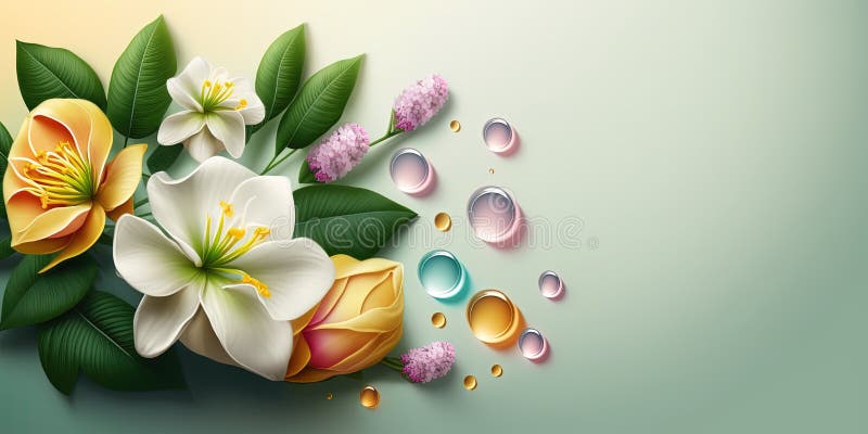Realistic Floral Illustration of Alamanda Flower Blooming Stock Photo ...