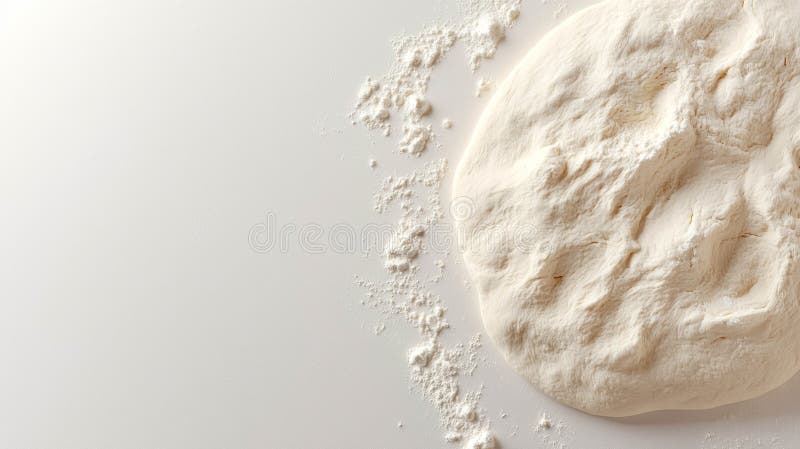 Realistic Flour and Dough on Work Surface for Baking and Culinary ...
