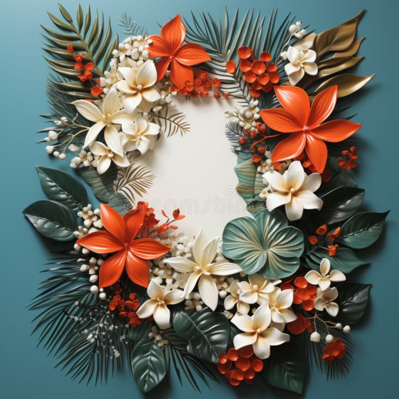 Realistic Flowers on A4 Paper Stock Illustration - Illustration of food ...