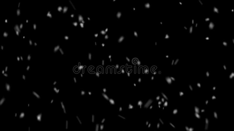 Snow Storm Fall Loop - Close-up Shot Pre-render Stock Video - Video of ...