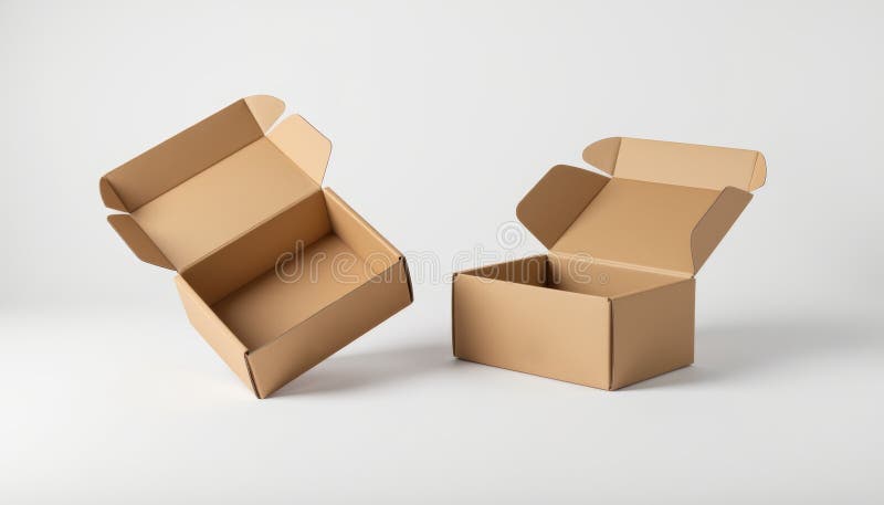 Realistic Foldable Cardboard Box Mockup, Customizable Packaging Design ...