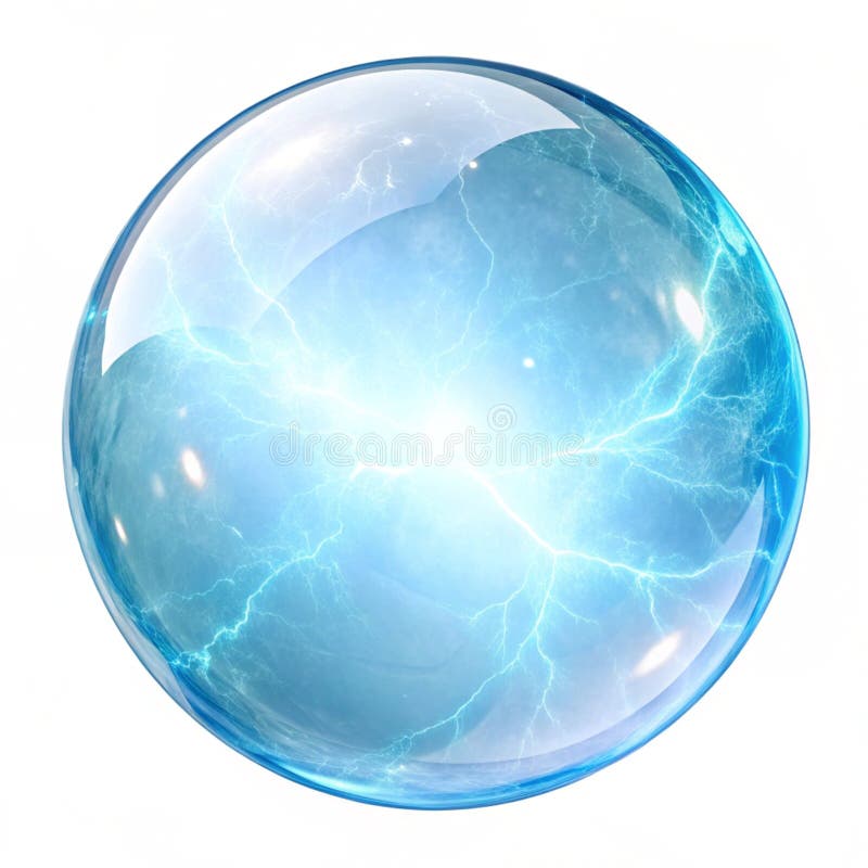 Realistic Force Shield Bubble Energy Isolated on Transparent Background ...