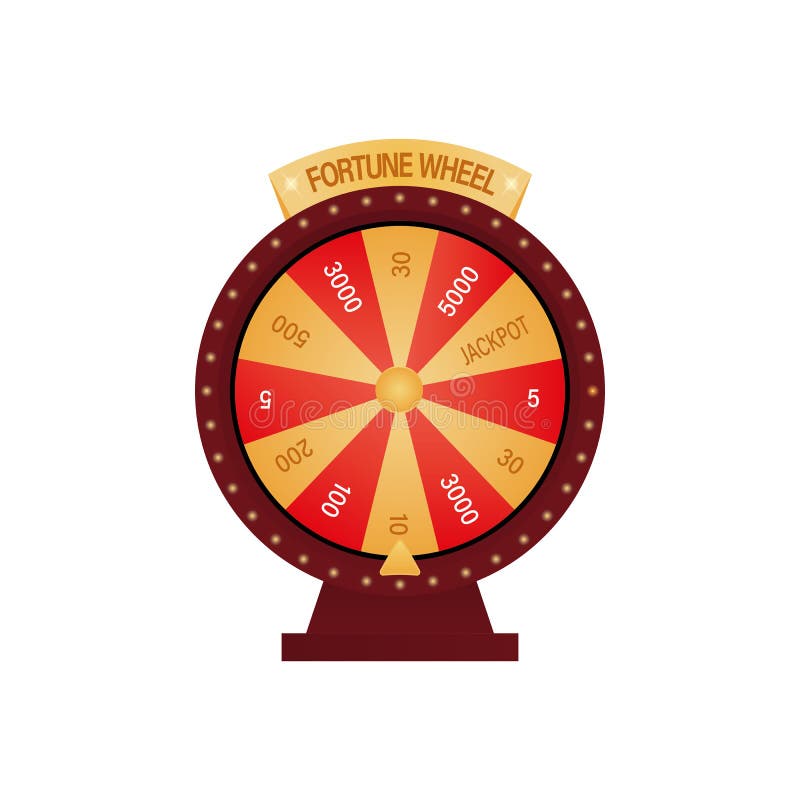 Realistic Fortune Wheel Icon. Vector Illustration Eps 10 Stock Vector ...