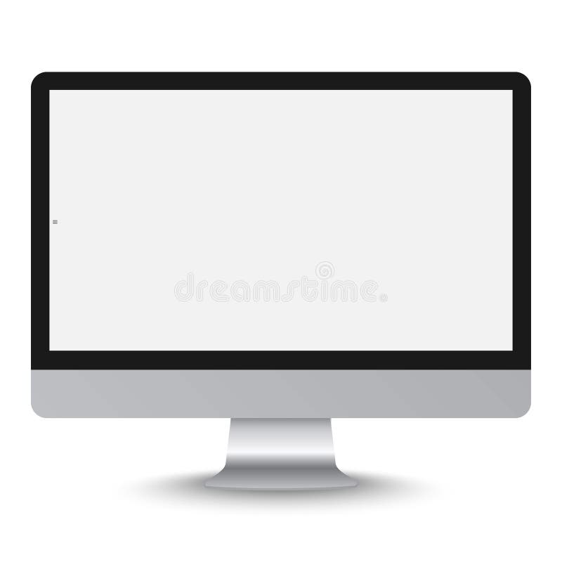 Realistic frame monitor stock illustration. Illustration of border ...