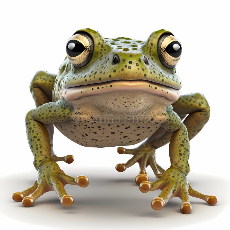 Realistic Frog with Highly Detailed Robot Head in Cinematic 3D with ...