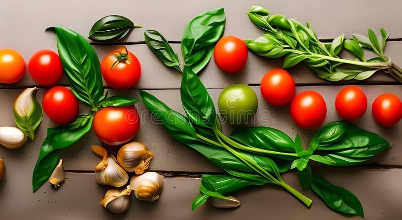 Realistic and Full Color Illustration of Vegetables Stock Illustration ...