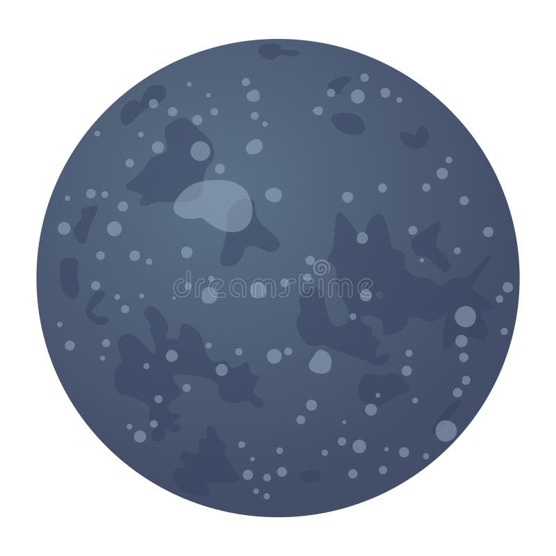 Realistic Full Moon. Detailed Vector Illustration Stock Vector ...