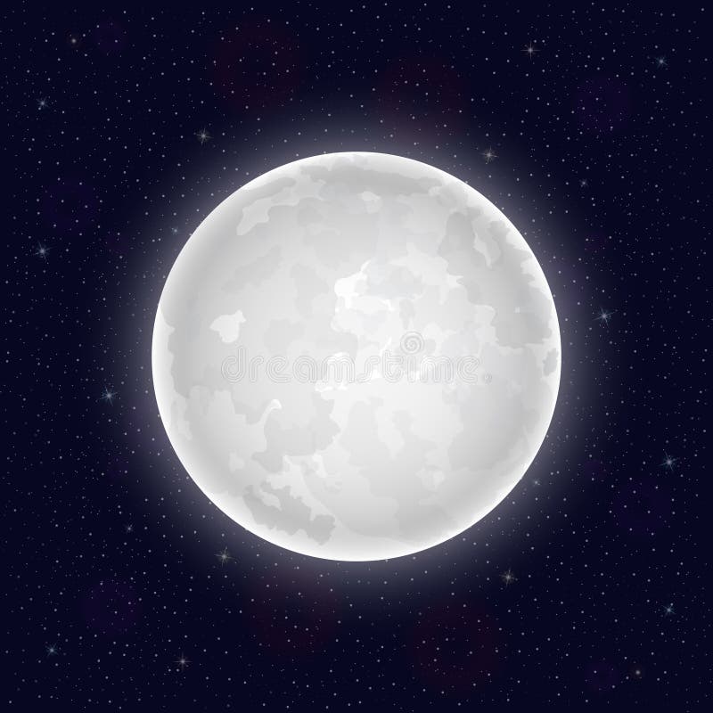 Realistic Full Moon Stock Illustrations – 858 Realistic Full Moon Stock ...