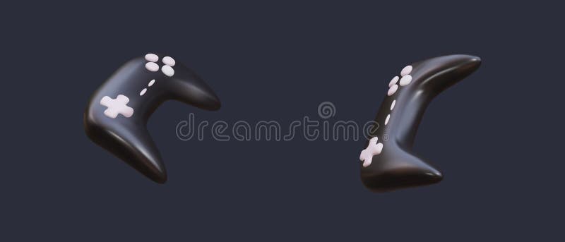 3d Realistic Old Gamepad Isolated on Blue Background. Vector ...