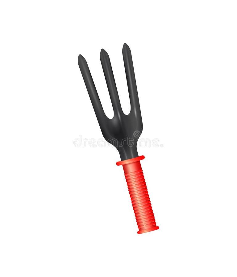 Realistic Gardening Fork stock vector. Illustration of tool - 273646290