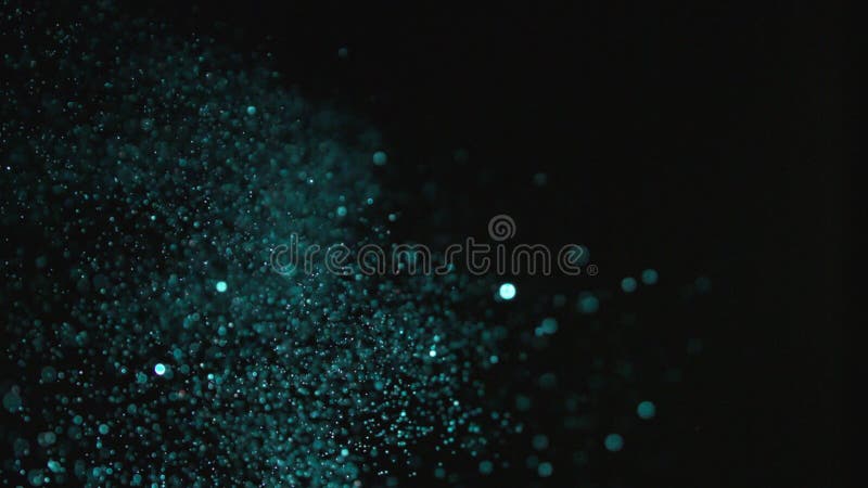 Realistic Glitter Exploding on Black Background. Stock Photo - Image of ...