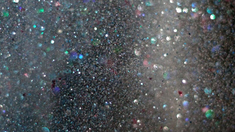 Realistic Glitter Exploding on Black Background. Stock Image - Image of ...
