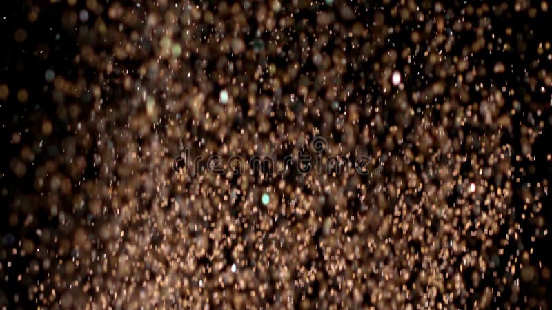 Realistic Glitter Exploding on Black Background. Stock Image - Image of ...
