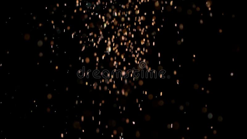Realistic Glitter Exploding on Black Background. Stock Footage - Video ...