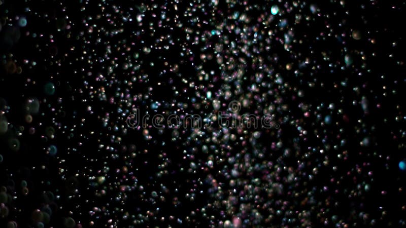 Realistic Glitter Exploding on Black Background. Stock Video - Video of ...