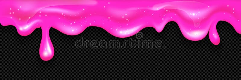 Realistic Glitter Slime Liquid Dripping Concept Stock Vector ...