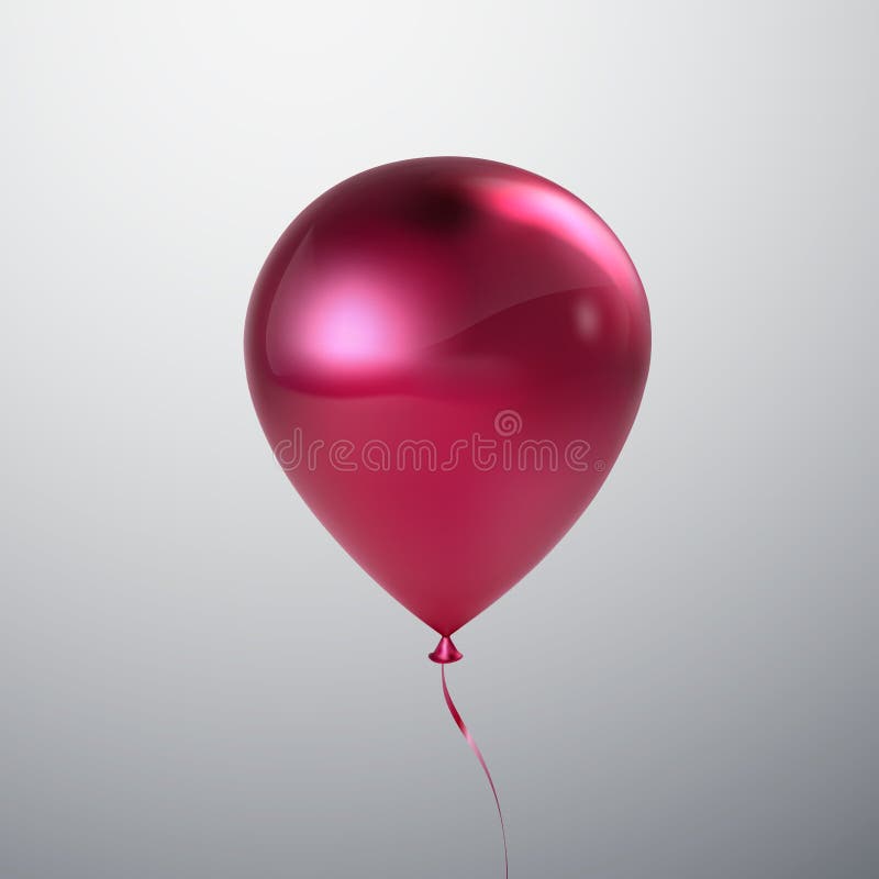 Realistic glossy balloon stock vector. Illustration of isolated - 80132458