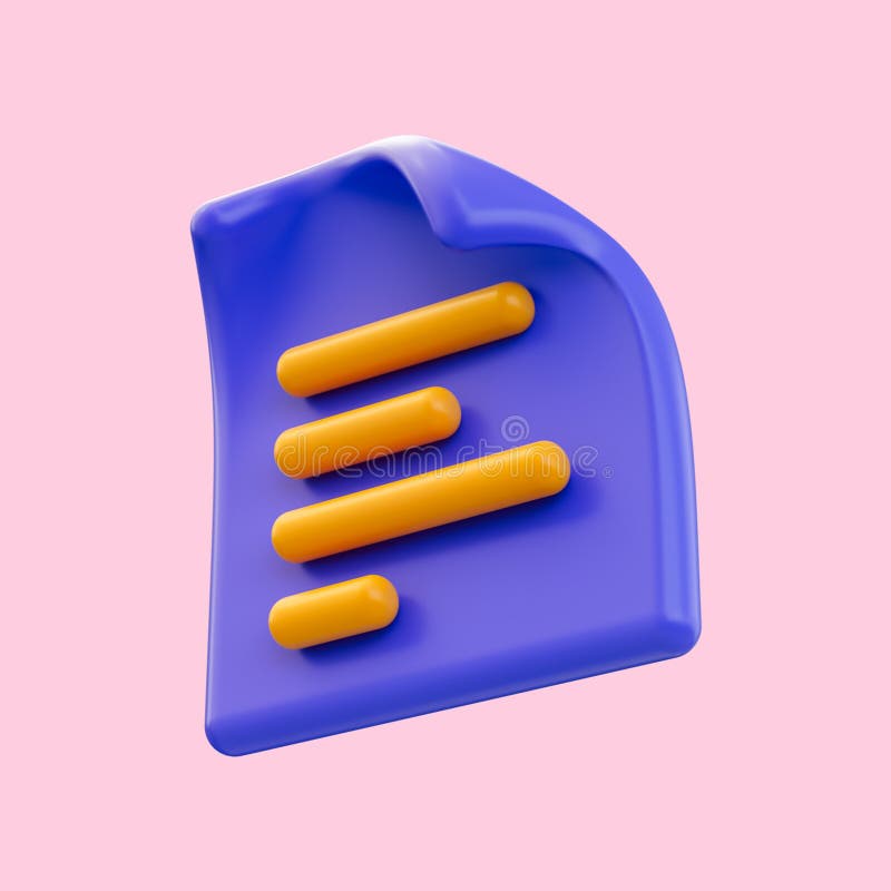 Files 3d Set in Realistic Style. Check Mark Icon. Web Search Concept ...