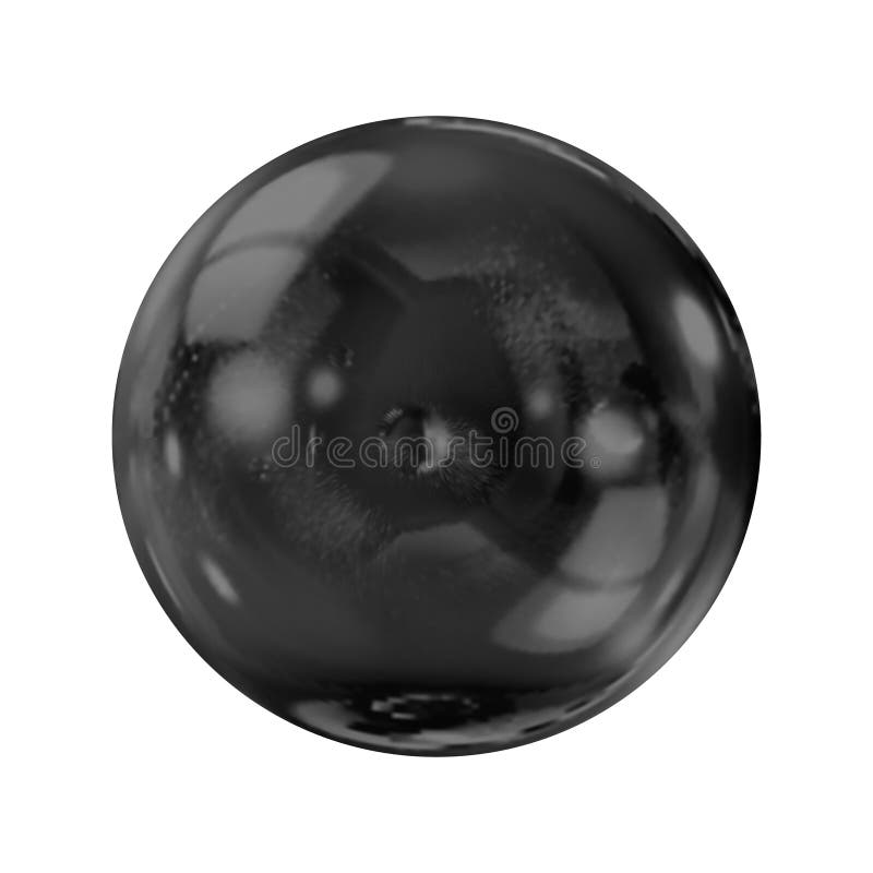 Realistic Glossy Glass Ball.Abstract 3D Light Bubble with Glare ...