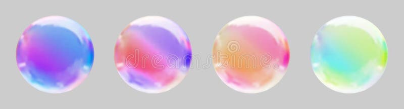 Realistic Glossy Glass Ball.Abstract 3D Light Bubble with Glare ...