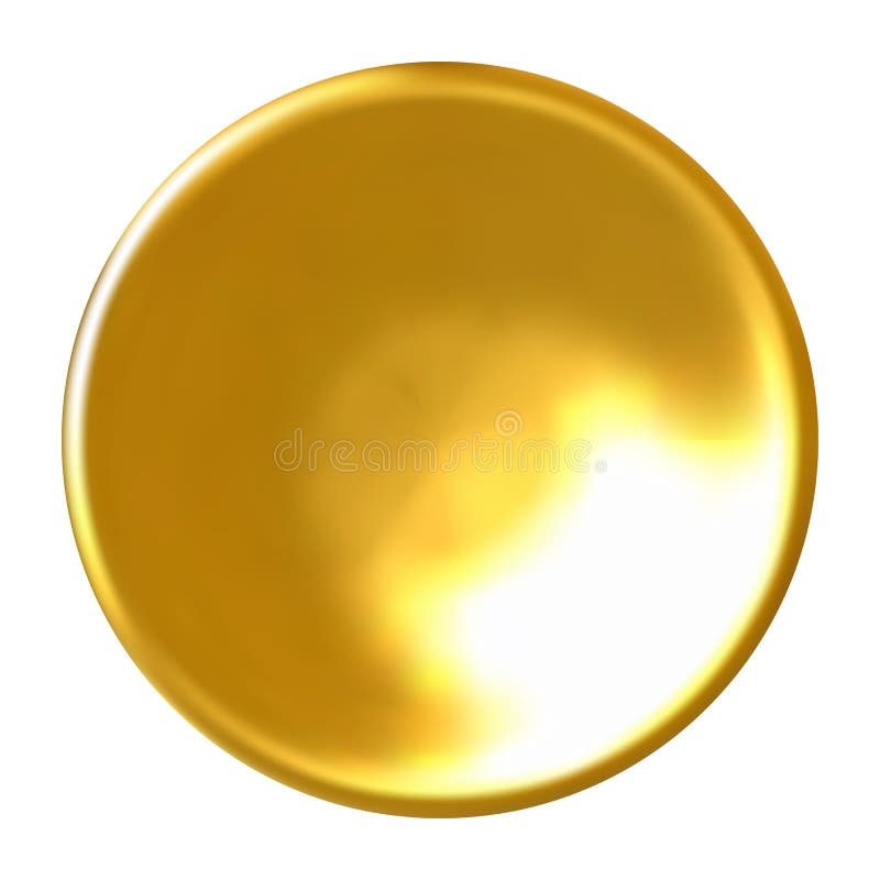 Realistic gold button stock vector. Illustration of analog - 121135823