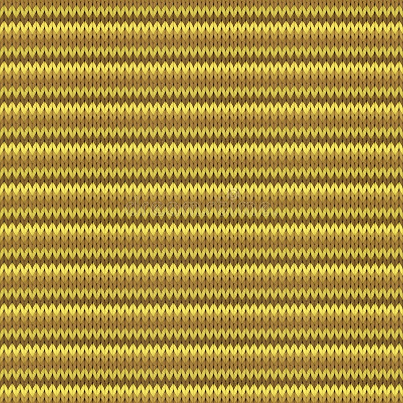 Realistic Gold Knitted Seamless Tileable Pattern. Knitted Fabric ...