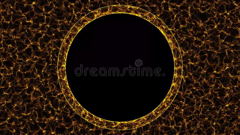 Realistic Gold Magic Circle of Thunder Storm. Magic and Bright Lighting ...