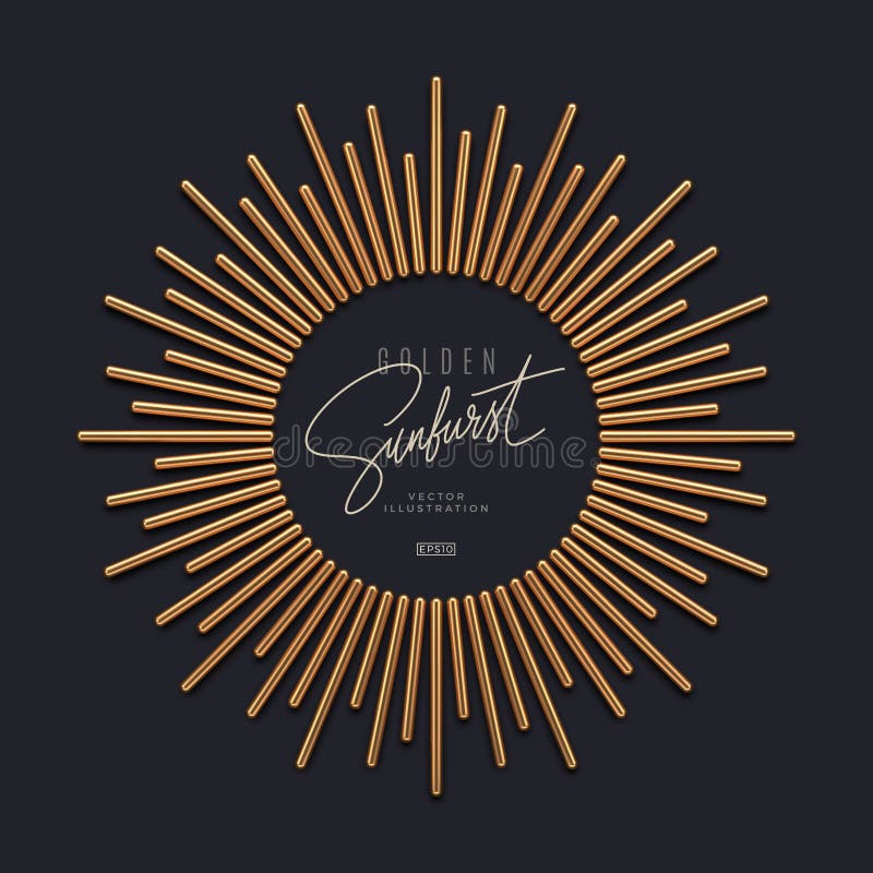 Elegant Sun Gold Rays Stock Illustrations – 312 Elegant Sun Gold Rays ...