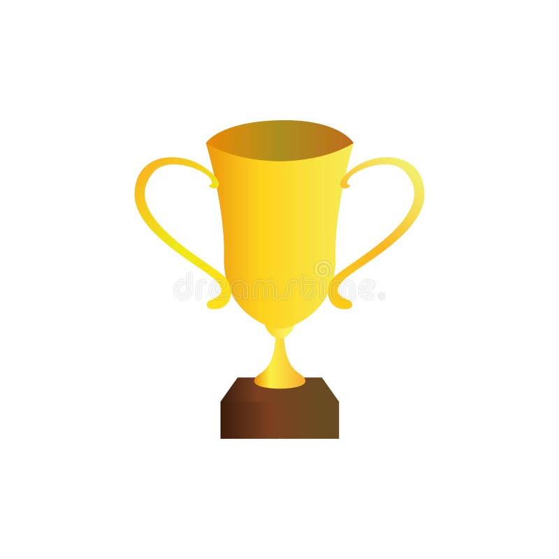 Realistic Gold Trophy Design Vector Illustration Stock Vector ...
