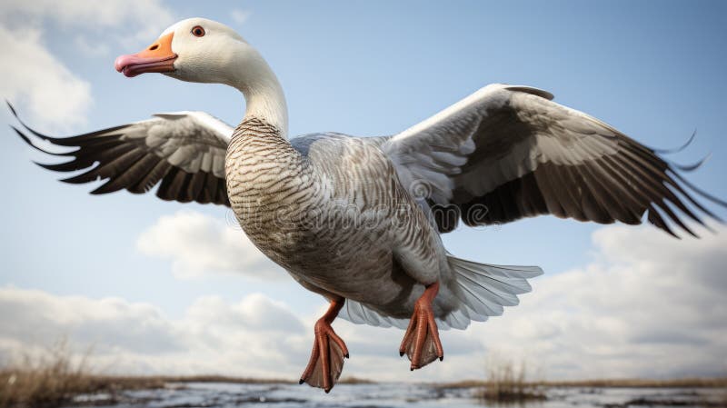 Realistic Goose in Flight: Stunning Animation with Unreal Engine Stock ...