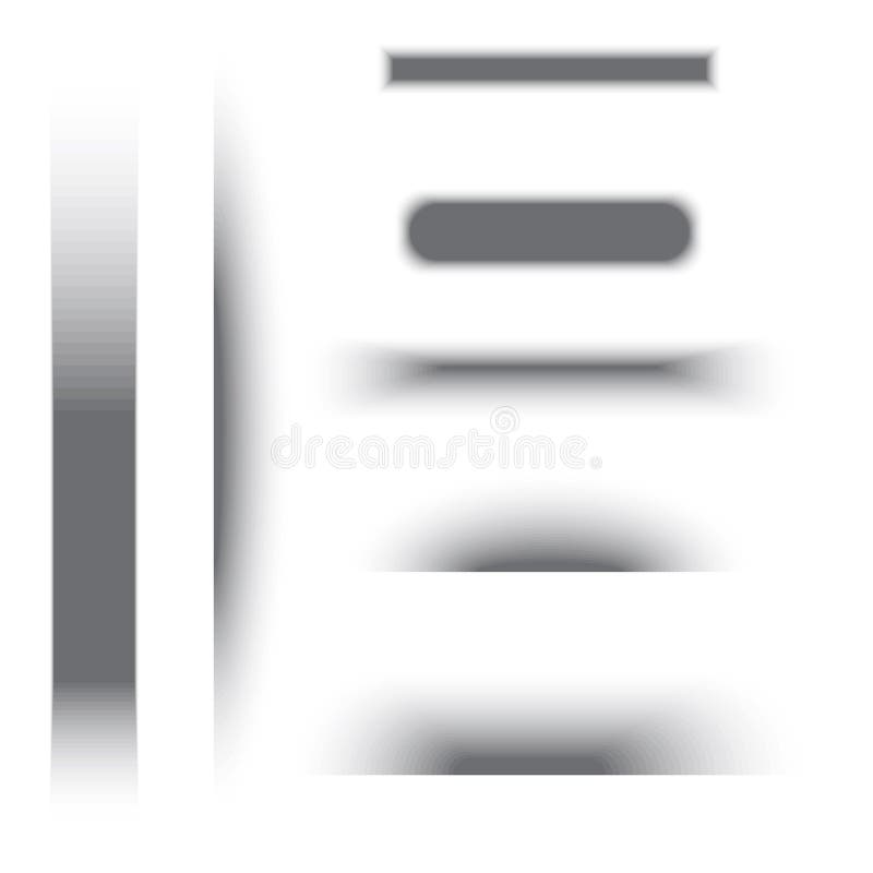 Shadow Effect Set. Transparent Background. Vector Illustration ...