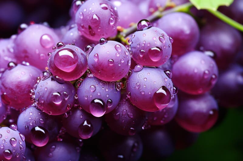 Realistic Grapes: Captivating Image of Freshly Picked Grapes ...