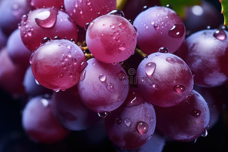 Realistic Grapes: Captivating Image of Freshly Picked Grapes ...