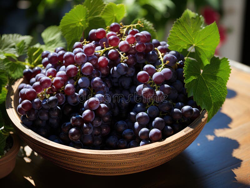 Realistic Grapes: Captivating Image of Freshly Picked Grapes ...