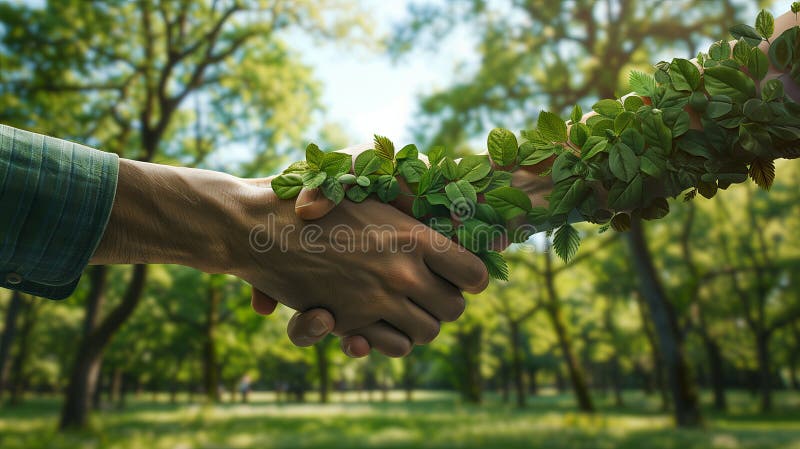 A Realistic Graph Capturing a Handshake Where Both Hands are Composed ...