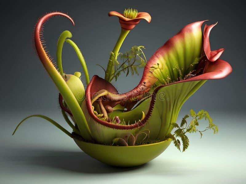 Primitive Plant in Studio Shot 1 Stock Illustration - Illustration of ...