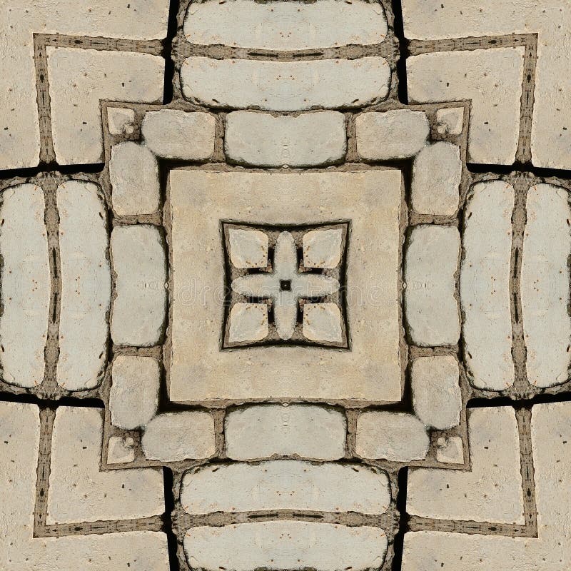 Mosaic Seamless Pattern from Old Gray Bricks and Cement. an Interesting ...