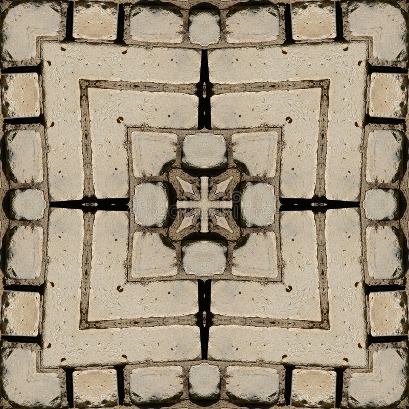 Mosaic Seamless Pattern from Old Gray Bricks and Cement. an Interesting ...