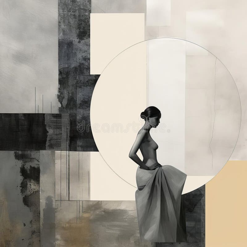 Realistic Gray Collage Background Textures with Cutout Abstraction ...