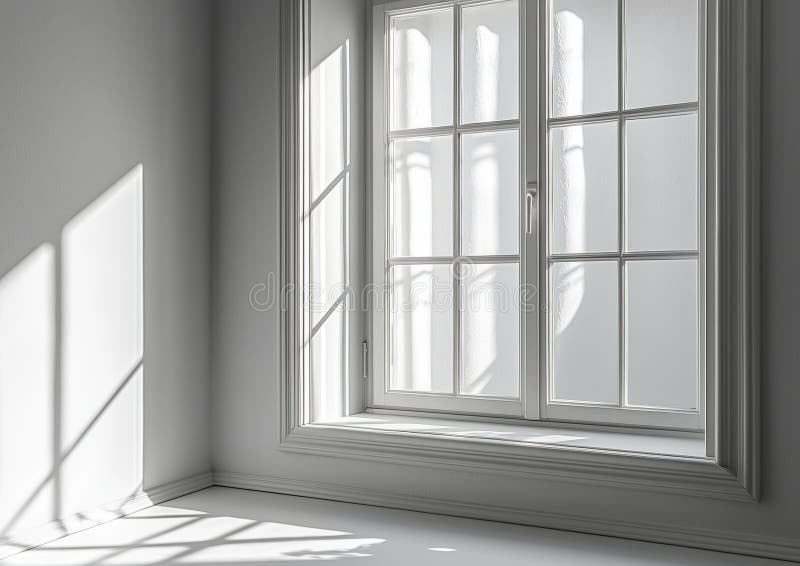 Realistic Gray Shadow from a Window, with an Overlay Effect. Suitable ...